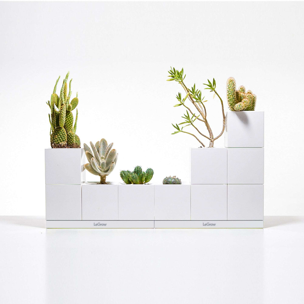 LeGrow Building Kit, Expanding Garden | 10 Pots, 6 connectors, 2 Trays