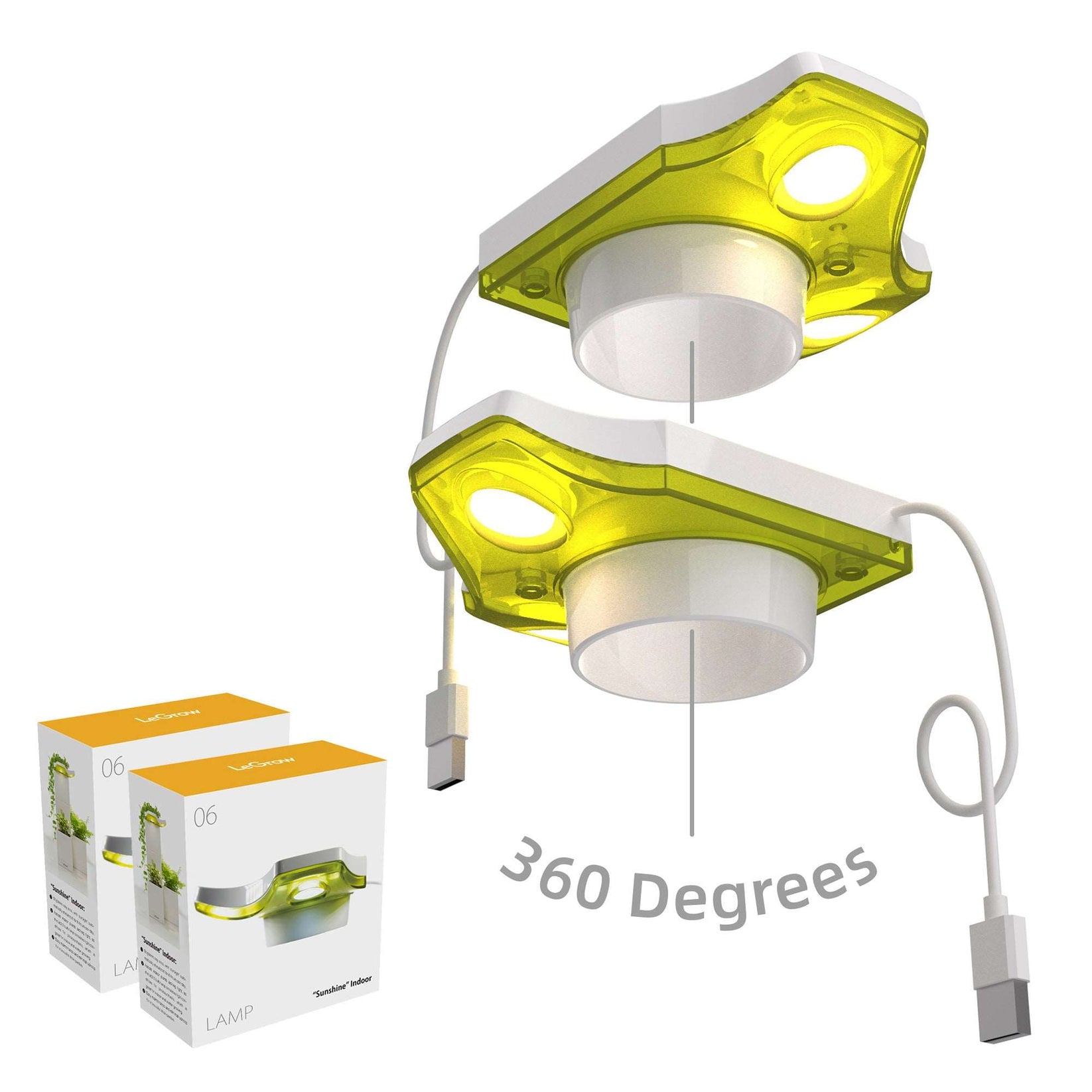 LeGrow Grow Light with Automatically Timer for Indoor Gardening, 2 Cou