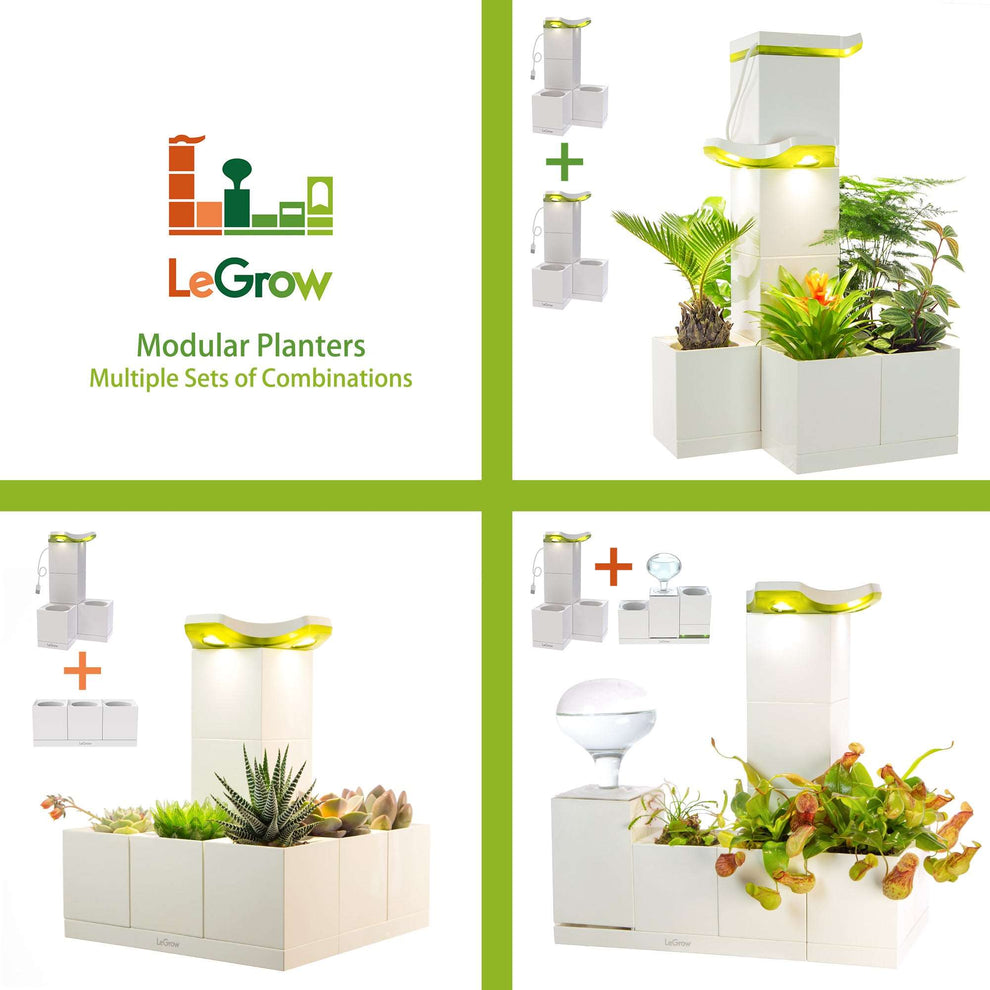 Indoor Planter with Grow Light, 10 Days Watering-Free | LeGrow - L