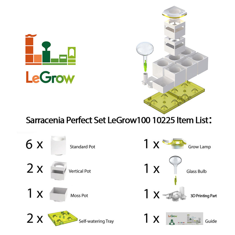 Sarracenia Carnivorous Garden Kit | Self-Watering Indoor Planter | LeGrow